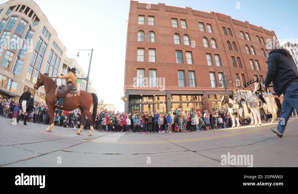 The National Western Stock Show Kick-Off Parade with marching bands ...
