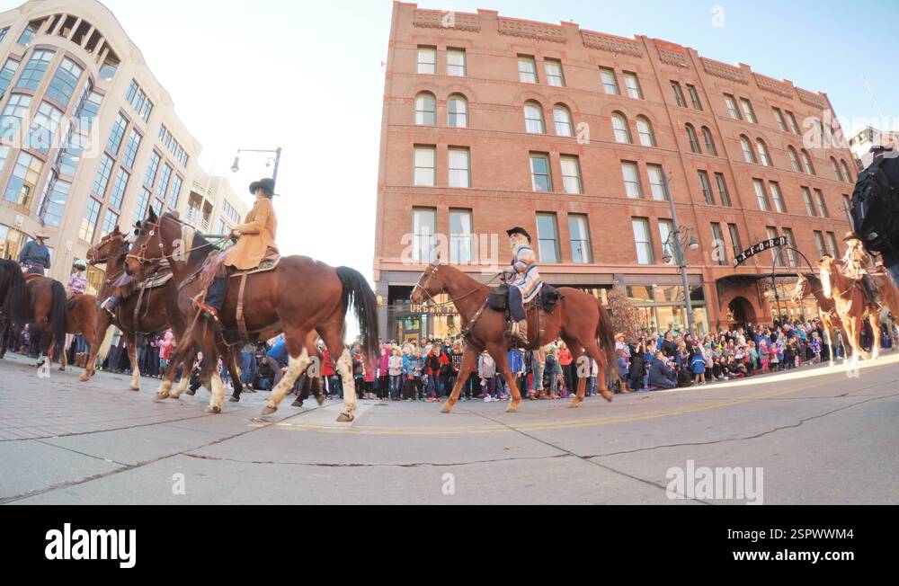 The National Western Stock Show Kick-Off Parade with marching bands ...