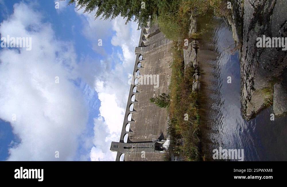 Clatteringshaws Hydroelectric Dam Wall, Galloway Forest Park, Scotland ...