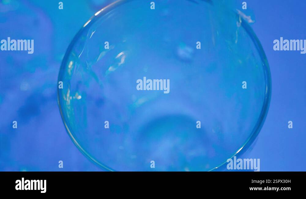clear glass beaker with clean water.close-up Stock Video Footage - Alamy