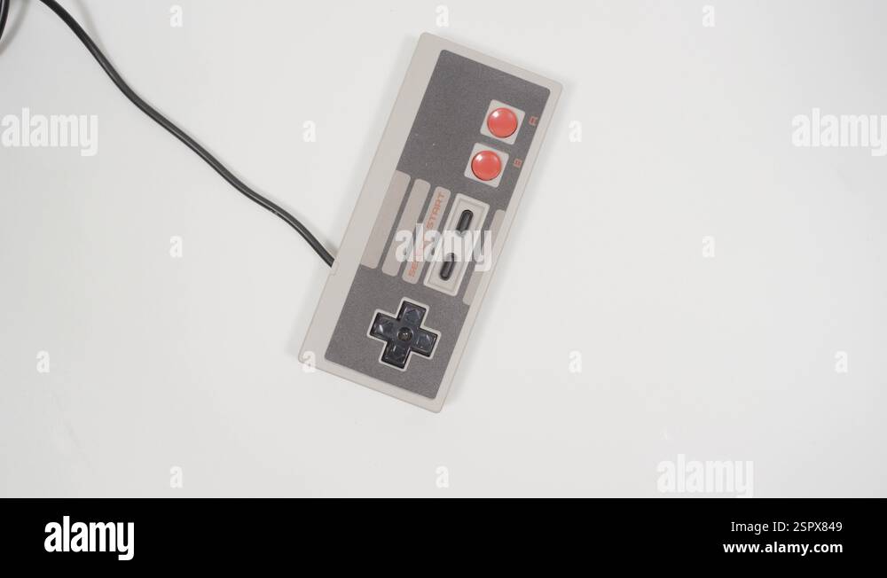 Rotating video game retro handheld controller Stock Video Footage - Alamy