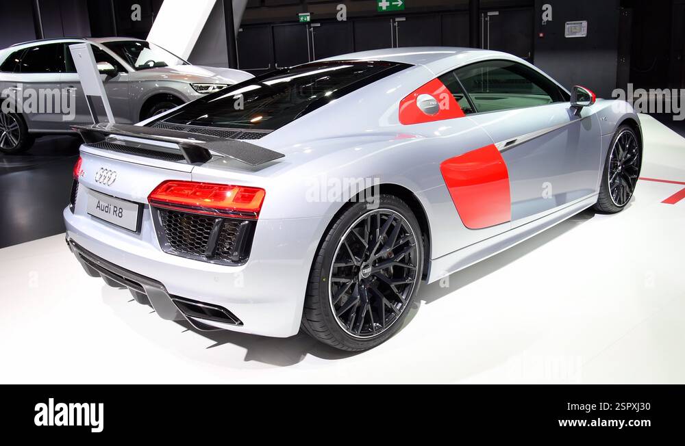 Audi R8 V10 Audi Sport Edition GmbH sports car Stock Video Footage - Alamy