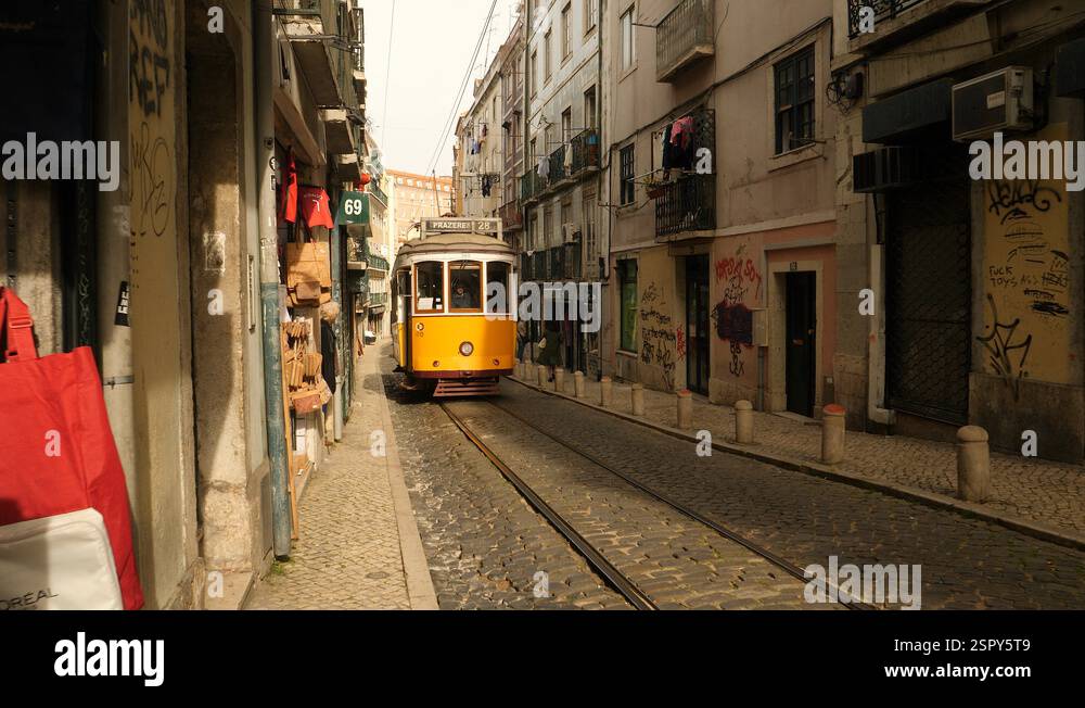 Historic streetcar in lisbon Stock Videos & Footage - HD and 4K Video ...