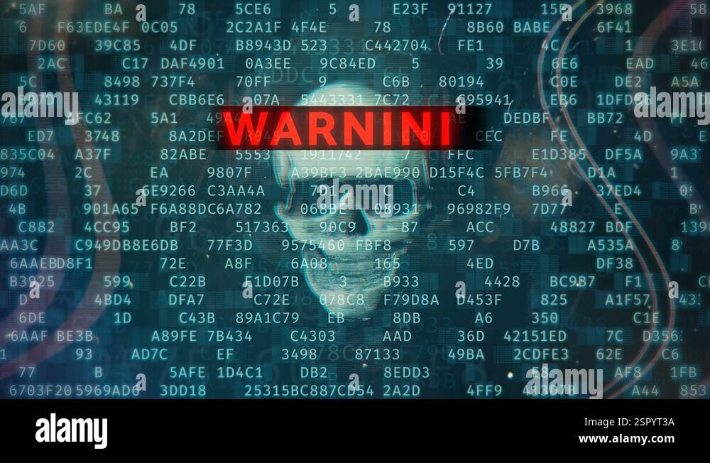 Your data has been encrypted, red warning text over pirate skull ...