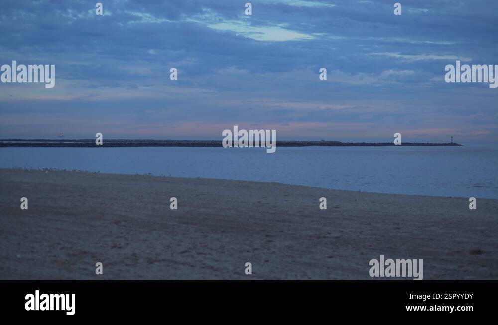 Background plate of Jetty sticking out into the California bay for ...
