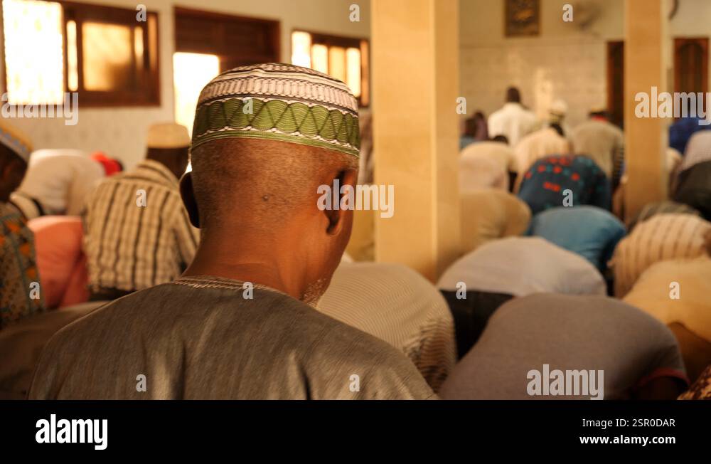 Prayer in mosque, men bowing Stock Video Footage - Alamy