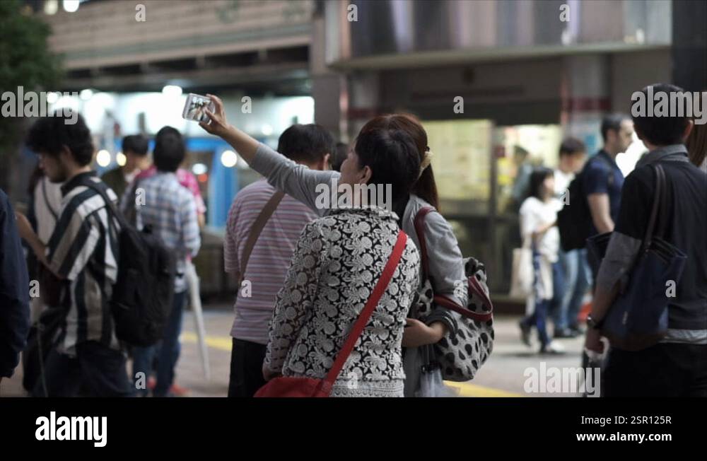 Shibuya Japan Street Scene At Night Stock Video Footage - Alamy