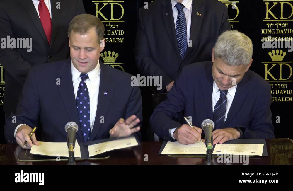 NASA's Jim Bridenstine and Director of Israel Space Agency sign joint ...