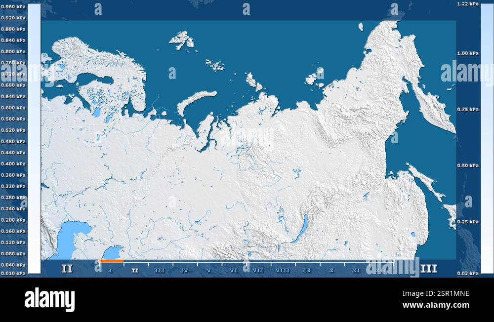 Russia - water vapor pressure, raw data Stock Video Footage - Alamy