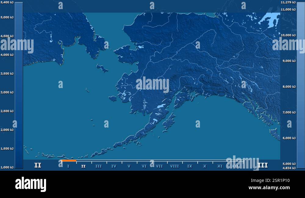Alaska, United States - solar radiation, raw data Stock Video Footage ...