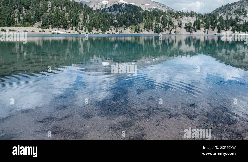 Lassesn National Park Lake Helen Time Lapse California Stock Video ...
