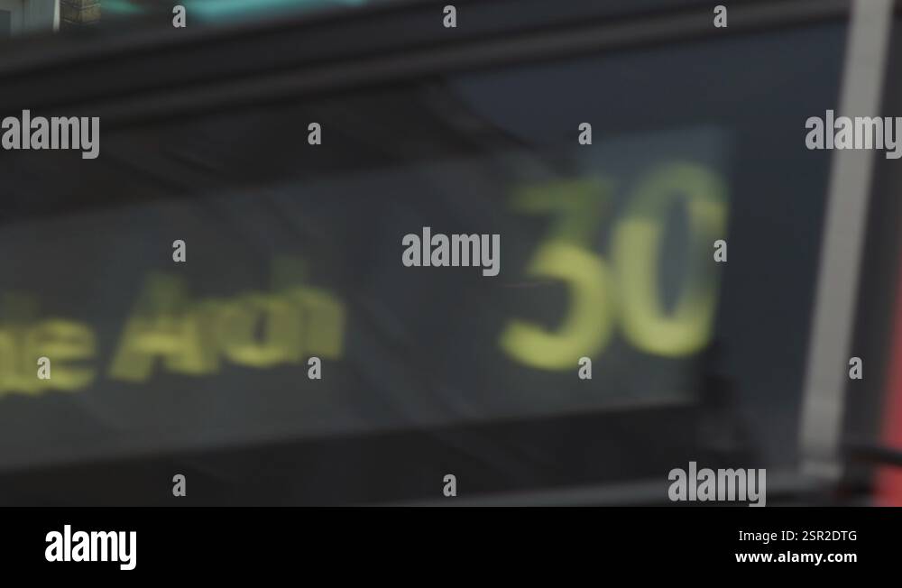 Number 30 bus Stock Videos & Footage - HD and 4K Video Clips - Alamy