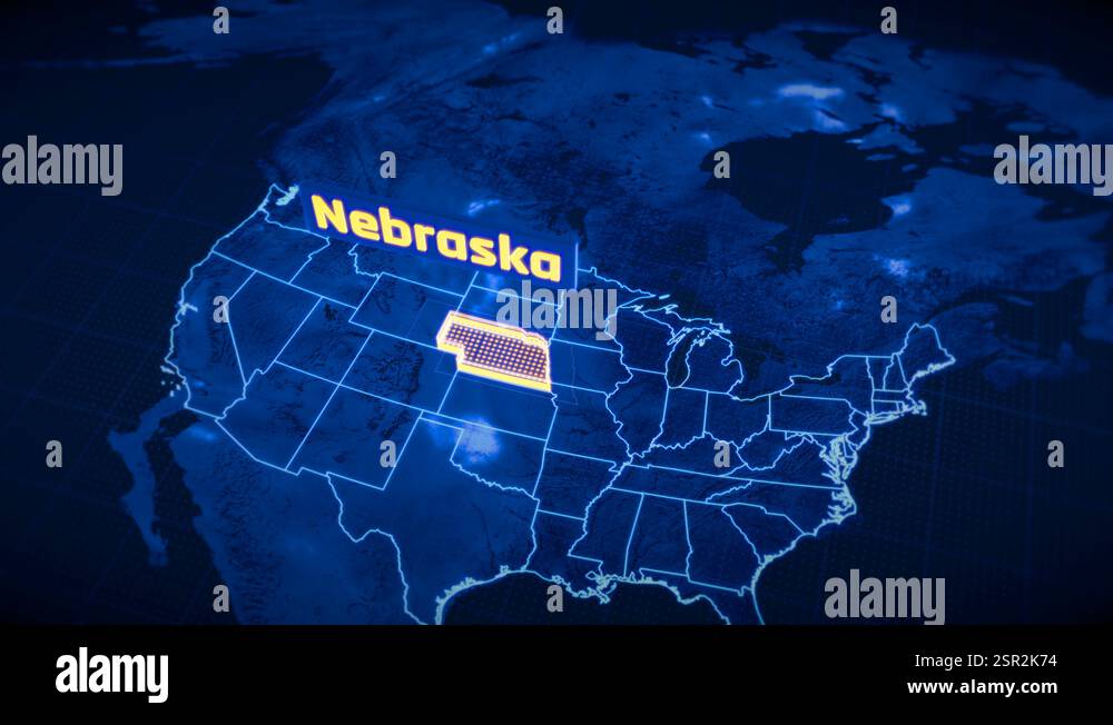Nebraska ne state map Stock Videos & Footage - HD and 4K Video Clips ...