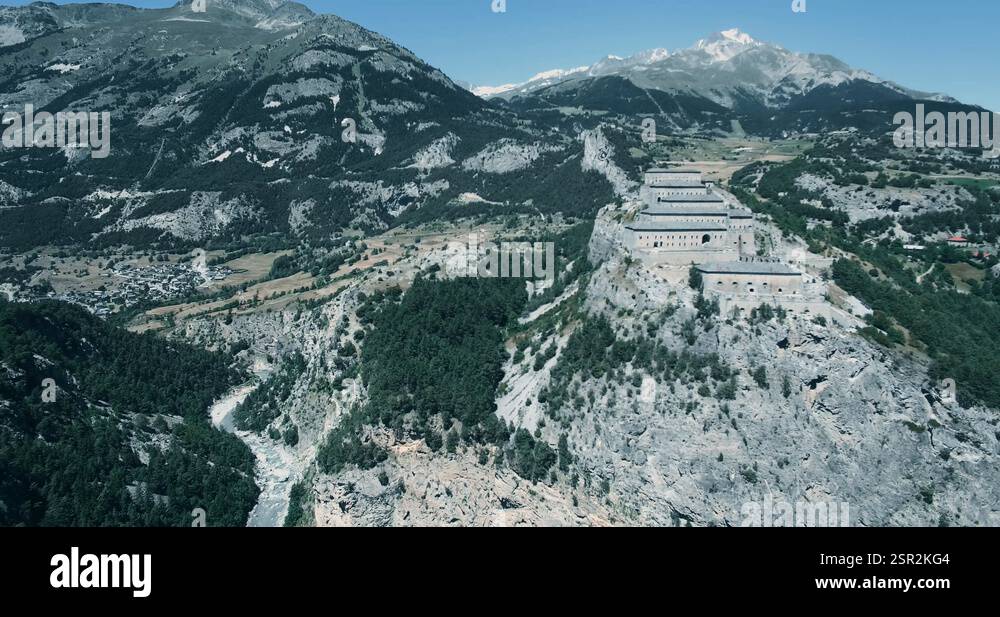 Aerial, Fyling Above Fort Victor-Emmanuel, France - bleached bypass ...