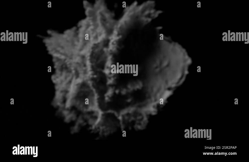 Monochrome dust particle explosion Stock Video Footage - Alamy