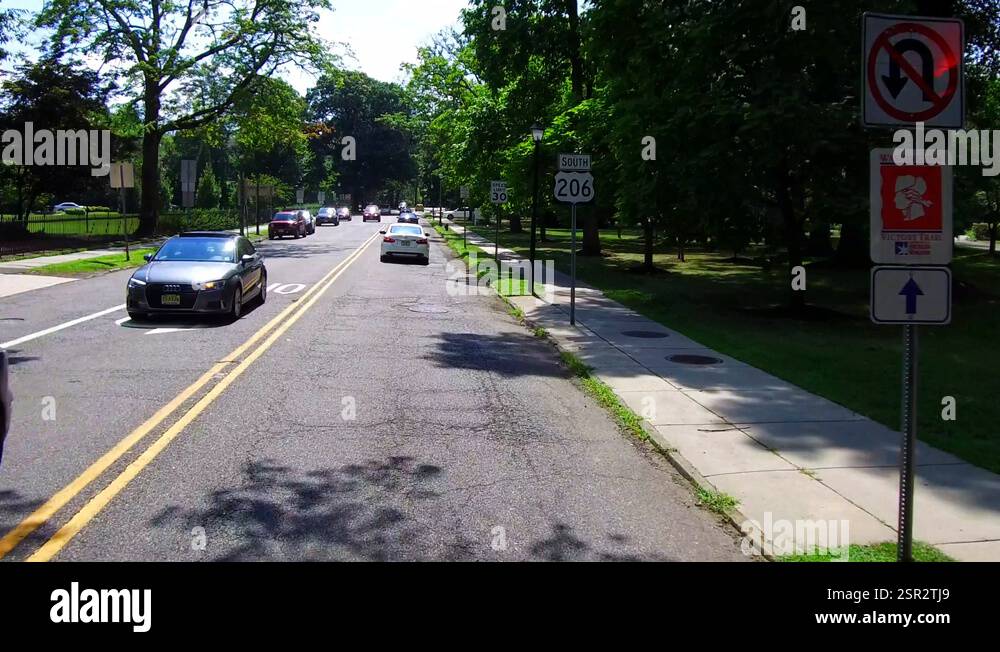 Southbound Street View of Stockton Street in Princeton, New Jersey ...