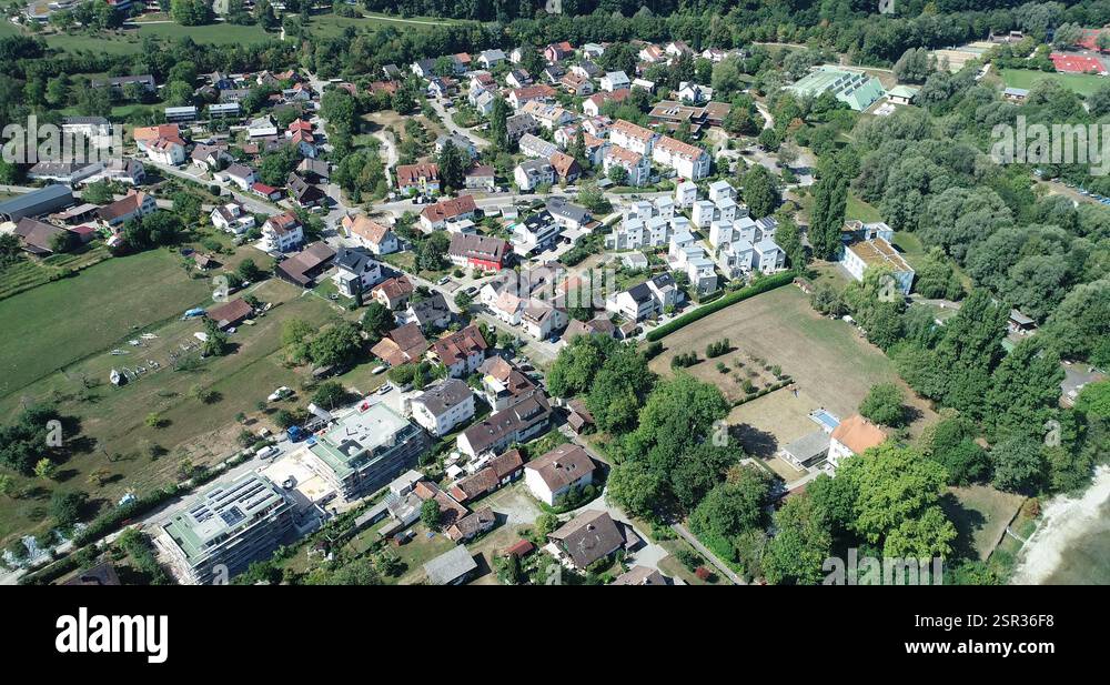 Aerial view Mainau Island and Lake Constance 4K Stock Video Footage - Alamy