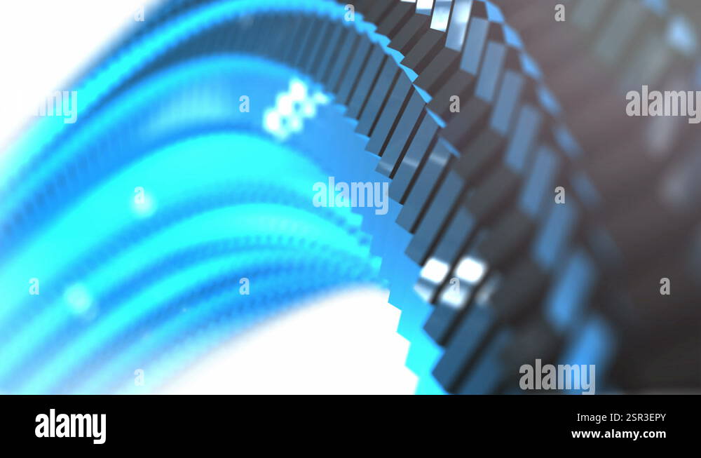 Abstract Geometric Object On White Background Seamless Loop Animation