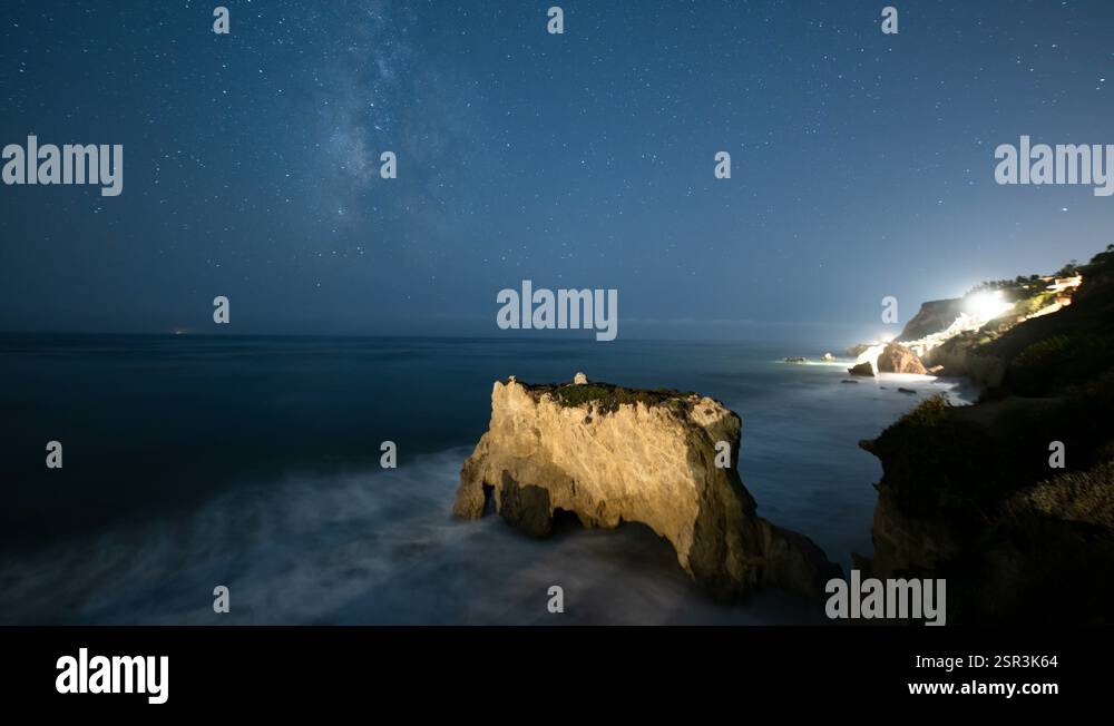Perseid Meteor Shower Milky Way Over Arch Rock Formation in Malibu ...