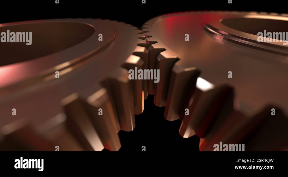 Cogwheels gearbox, looped animation with alpha mask Stock Video Footage ...