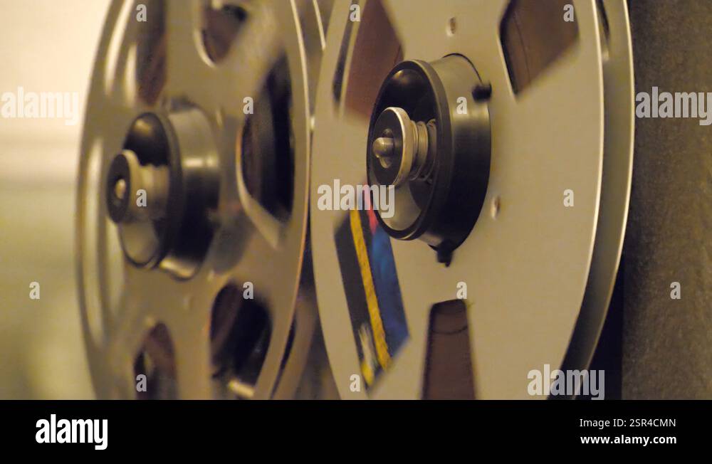 Old vintage tape to tape recorder used in recording studio Stock Video ...