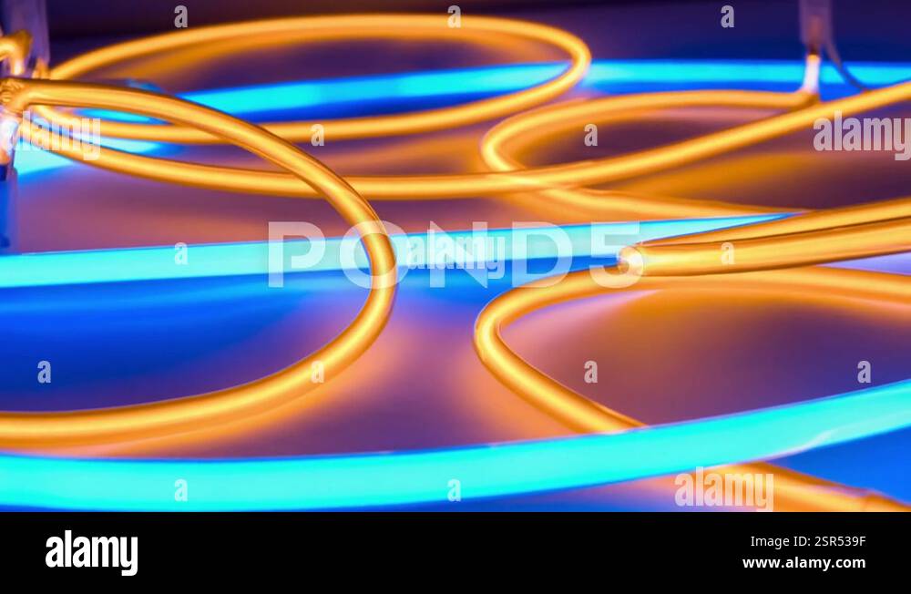 Circle neon lights glass tube Stock Videos & Footage - HD and 4K Video ...