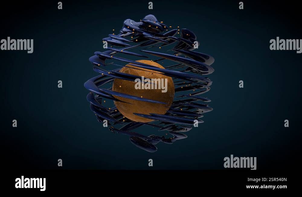 Abstract Sphere Wrapped Loop Stock Video Footage - Alamy