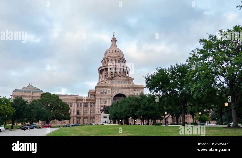 4K Austin Texas Timelapse Hyperlapse Capitol Building Sunset Stock ...