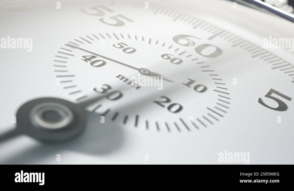 "Vintage stopwatch in a timelapse. Fast forward time passing rapidly ...