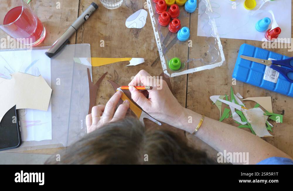 Hands crafts table Stock Videos & Footage - HD and 4K Video Clips - Alamy