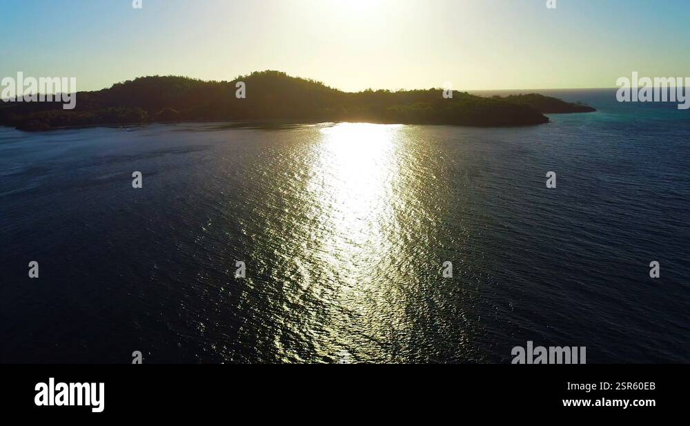 Sunrise View of Turtle Island in Fiji - Part 5 Stock Video Footage - Alamy
