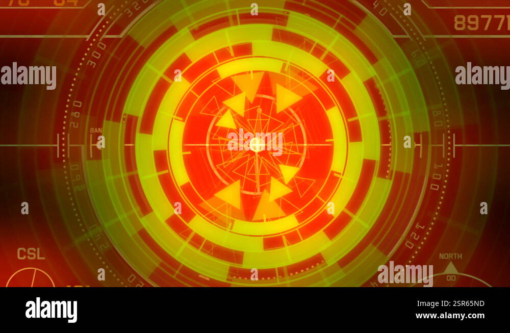 4k Radar GPS signal tech screen display,science sci-fi data computer ...