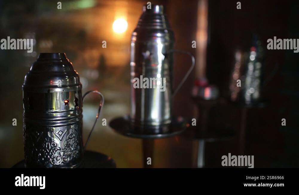 Hookah hot coals on shisha bowl. Stylish oriental shisha. Shisha ...