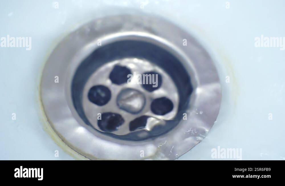 cork hole in sink.closeup Stock Video Footage - Alamy