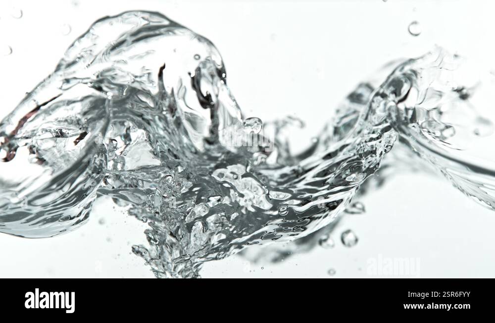 Water wave in super slow motion shooted with high speed cinema camera ...