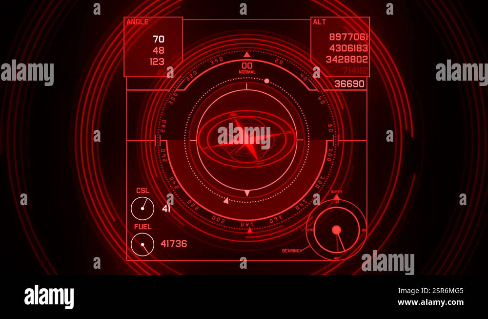 4k Radar GPS signal tech screen display,science sci-fi data computer ...