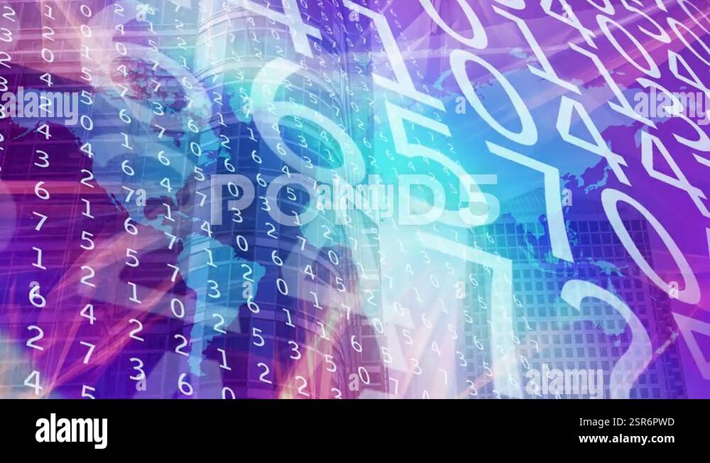 Big data algorithm code future banking cyber system Stock Video Footage ...