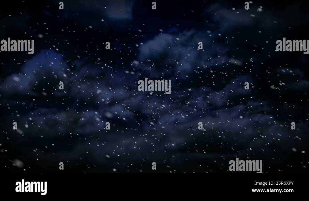 Snowstorm animation background plate Stock Video Footage - Alamy