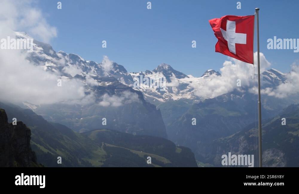 Alpine peaks landskape background. Jungfrau, Bernese highland. Alps ...
