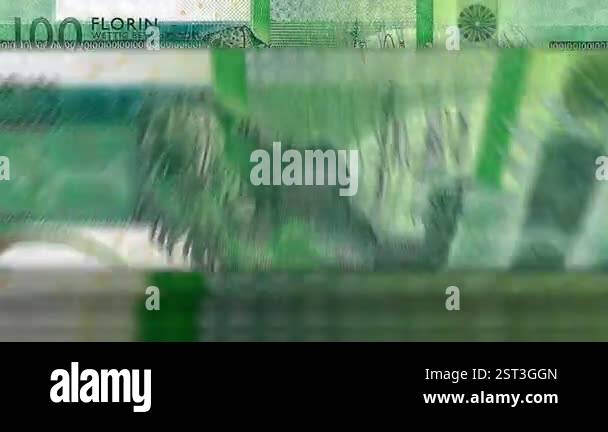 Aruba money Aruban florin counting machine with banknotes. Quick 100 ...