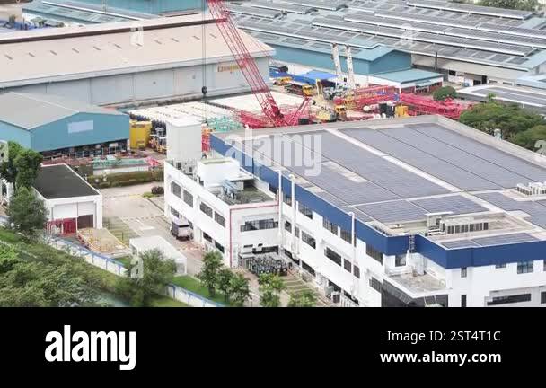 Singapore - 30 Jan 2025: Jurong Industrial Estate in Singapore. It is ...