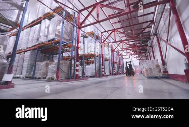 Refrigerated Warehouse. Frozen storage warehouse. Refrigerated and ...