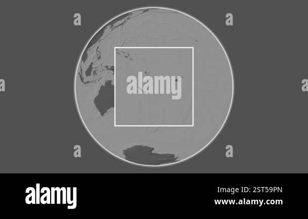 Anatom Island. Presentation of the location on a bilevel elevation map ...