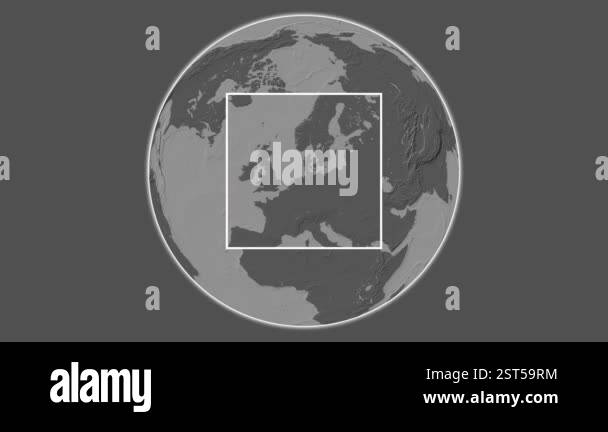 Amrum Island. Presentation of the location on a bilevel elevation map ...