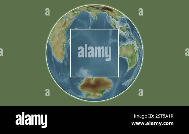 Ile Amsterdam Island. Presentation of the location on a physical map ...