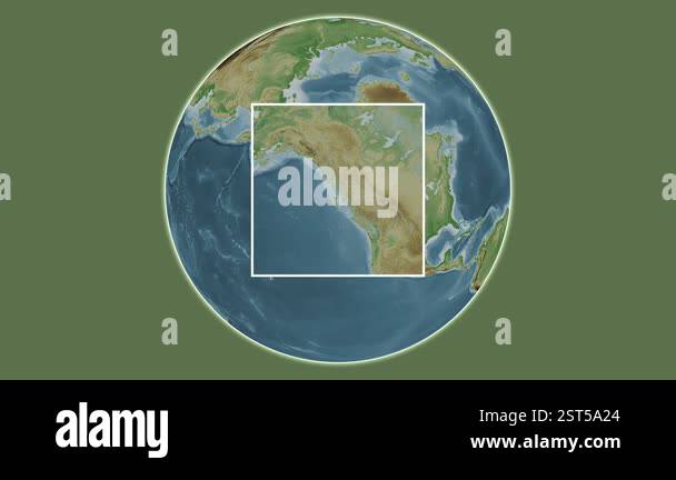 Annette Island. Presentation of the location on a colored elevation map ...
