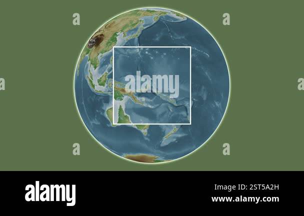 Ambitle Island. Presentation of the location on a colored elevation map using centered two-step ...