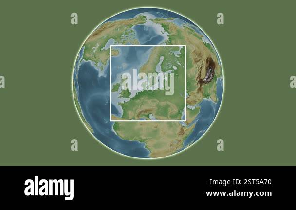 Anholt Island. Presentation of the location on a colored elevation map ...