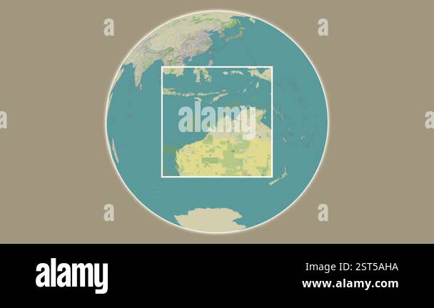 Augustus Island. Presentation of the location on a OpenStreet map using ...