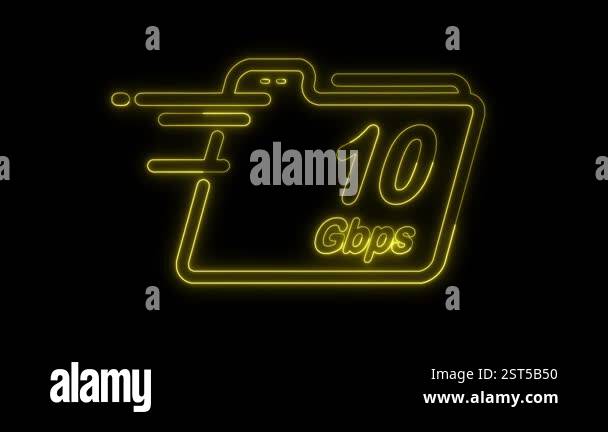 Neon Animation video game controller sign on black background, Game ...